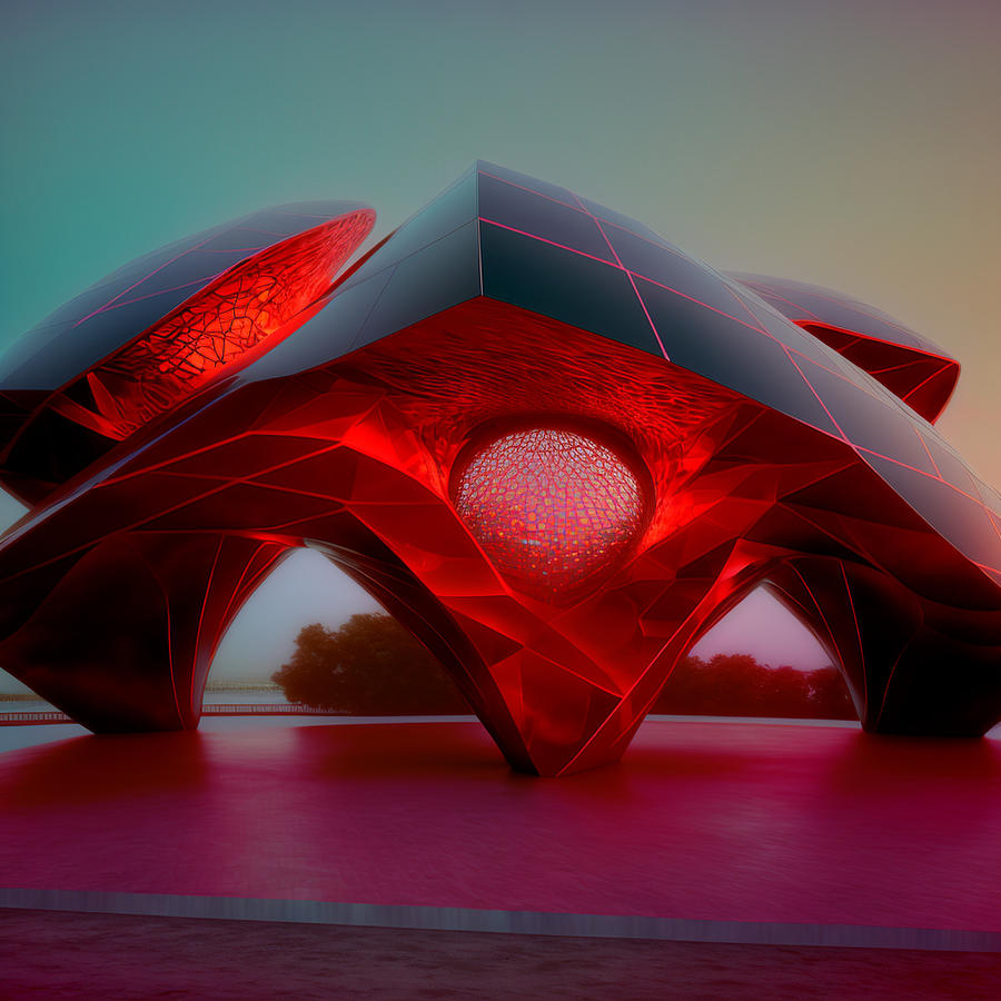 Parametric Architecture 002 Digital Art By Sean Mcnamara Pixels
