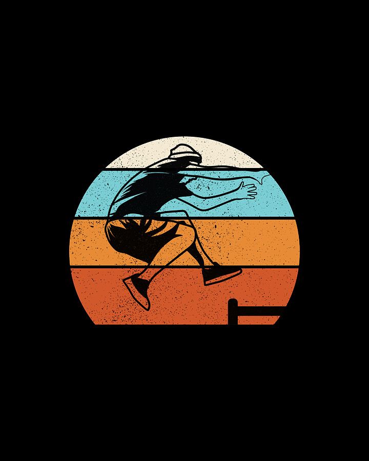 Parkour Retro Digital Art by Moon Tees - Fine Art America