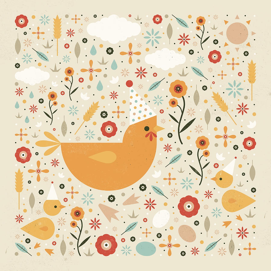 Party Chickens trending Painting by Lee Jasmine - Fine Art America