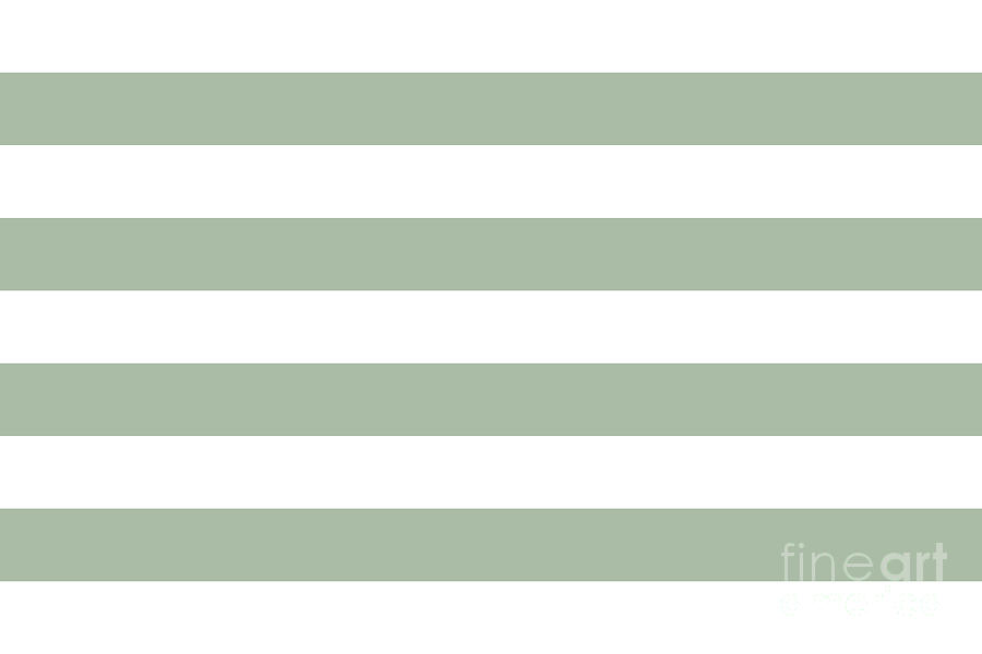 Pastel Green White Minimal Horizontal Stripe Pattern 2 Pairs Valspar ...