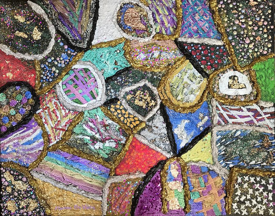 Patch Work 16 Painting by Sharon De Vore | Pixels