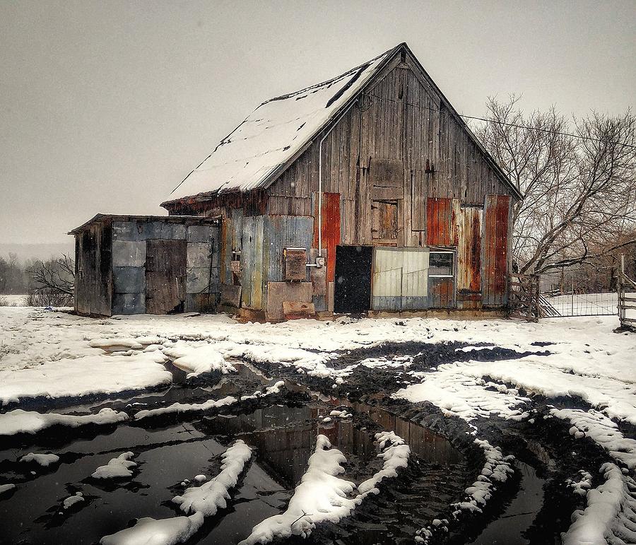 Patchwork barn Photograph by Wendy Bowes - Fine Art America