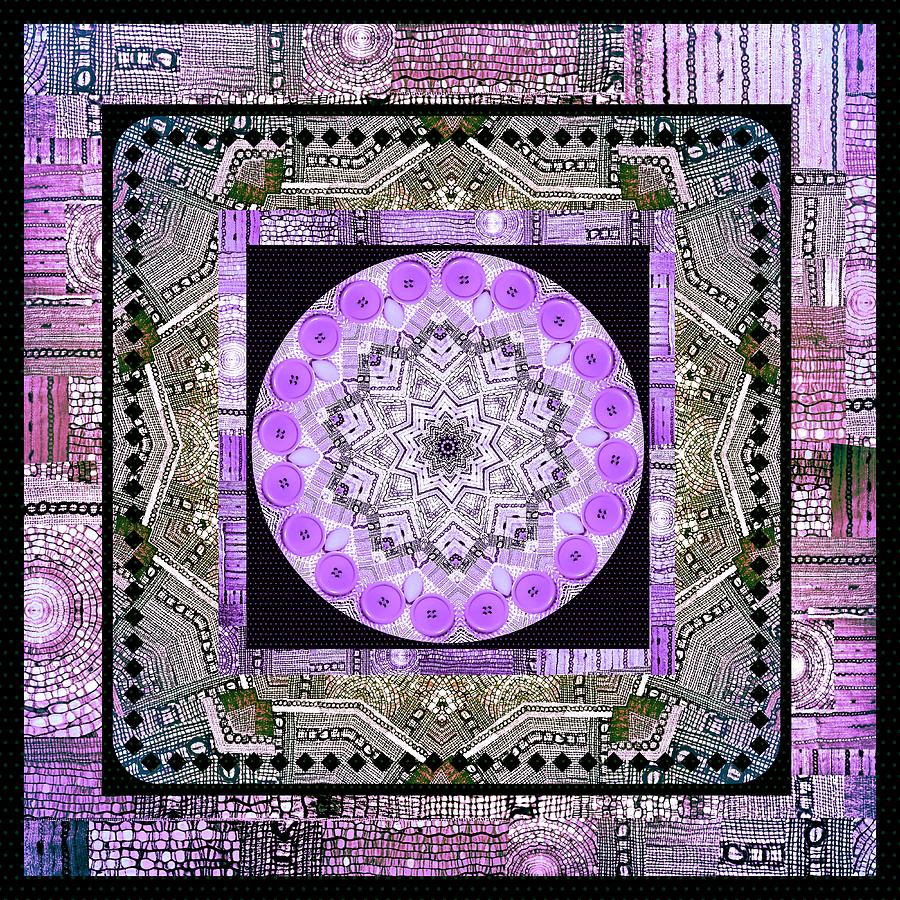 Patchwork Button Mandala 5 Mixed Media by Tara Turner - Fine Art America