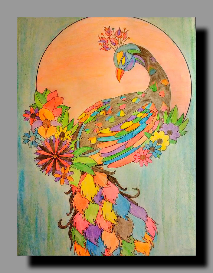 Peacock Digital Art By Timothy Fowler Fine Art America