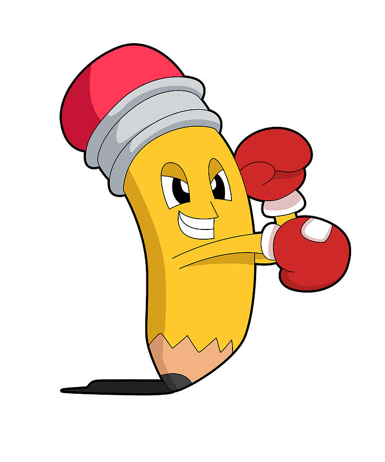 Pencil Boxer Boxing gloves Painting by Markus Schnabel - Fine Art America