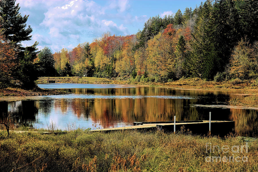 Pendleton Lake - Boat Dock Photograph by Daniel Beard - Fine Art America