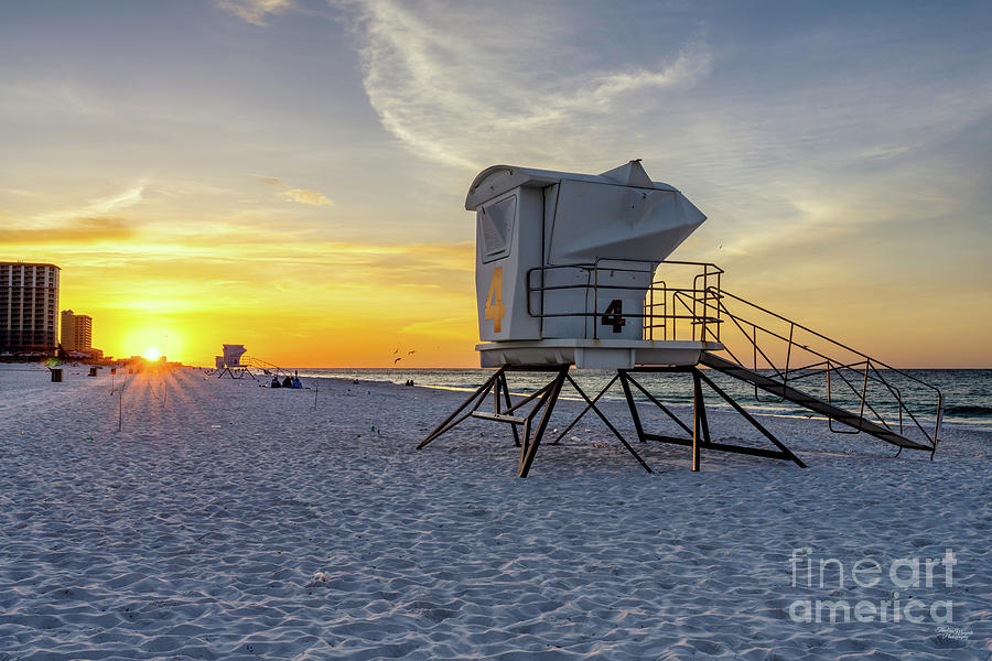 Pensacola Beach Lifeguard Station Sunrise Photograph by Jennifer White ...