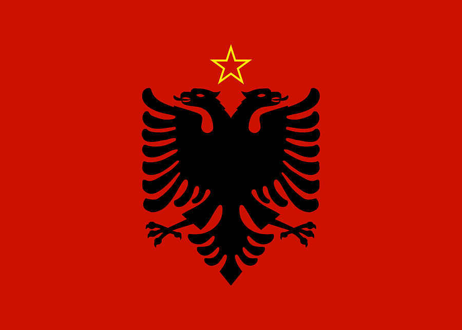 People's Socialist Republic of Albania Flag, 1946-1992 Digital Art by A ... People's Socialist Republic of Albania Flag, 1946-1992 Digital Art by A ...