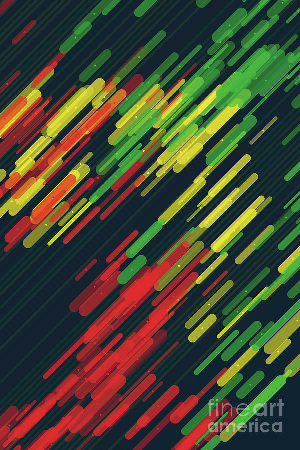 Pepper Vector Rounded Rectangles Pattern Vertical Digital Art by Frank ...