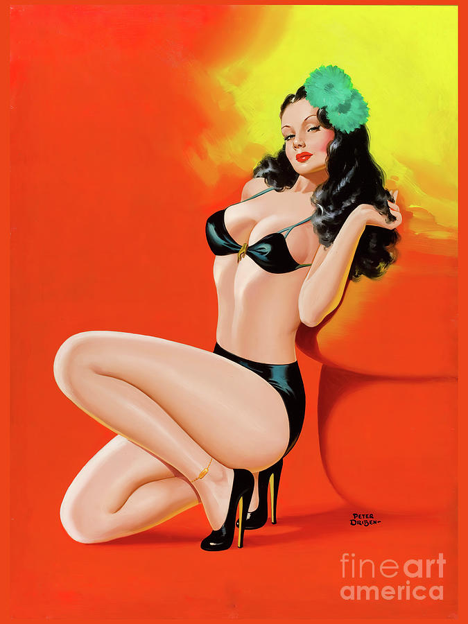 Peter Driben - Beauty Parade pulp cover, February 1947 Painting by Magical Vintage - Fine Art ...