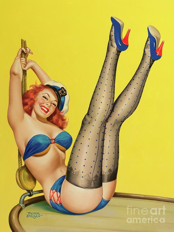 Peter Driben - Don't Miss, Flirt magazine cover, April 1953 Painting by Magical Vintage - Fine ...