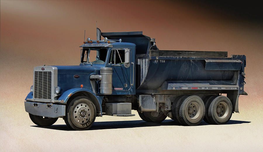 Peterbilt Blue Dump Truck 005 Photograph by Nick Gray - Pixels