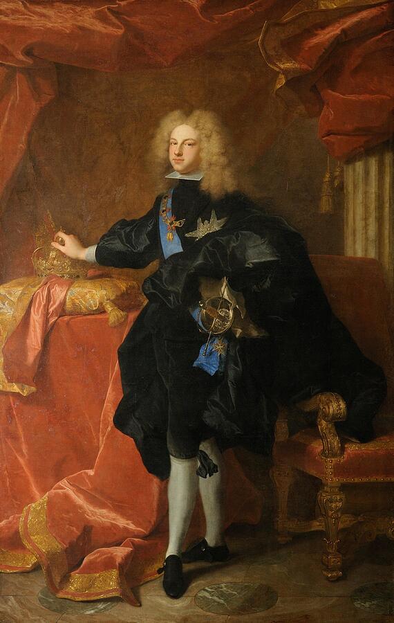 Philippe V roi d'Espagne 1683-1746 Felipe V de Espana Painting by Hyacinthe Rigaud
