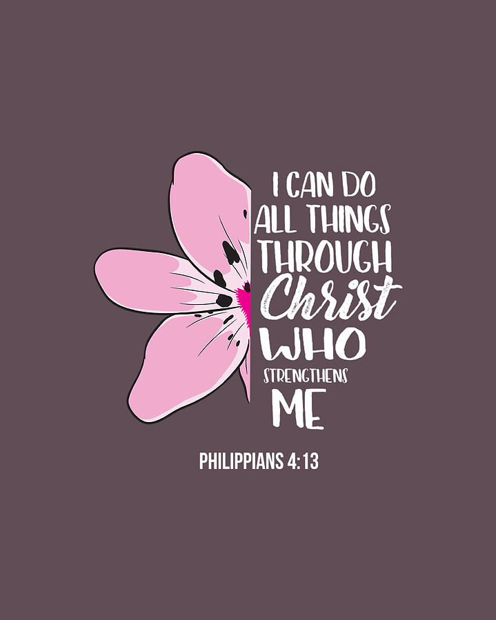 Philippians 413 Christian Scripture Bible Verses Women Digital Art by ...