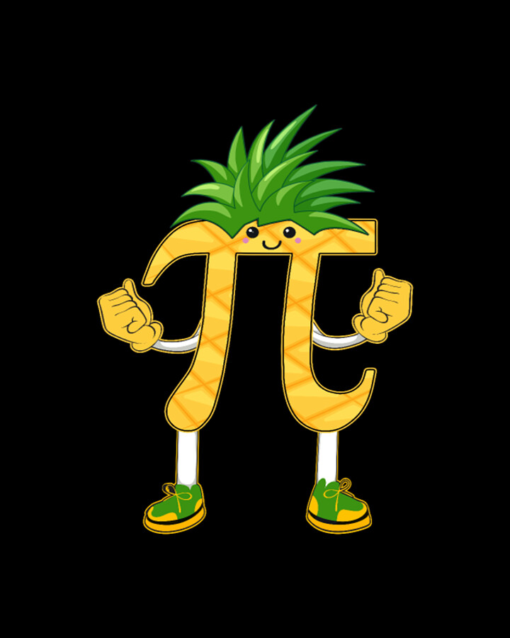 Pi Day Pineapple Gift Digital Art by Tinh Tran Le Thanh - Fine Art America