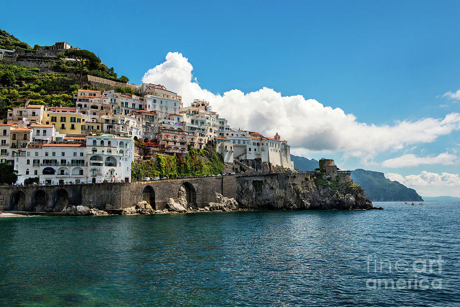Picturesque Amalfi town on Amalfi Coast, Salerno, Campania, Italy Photograph by Yefim Bam | Pixels