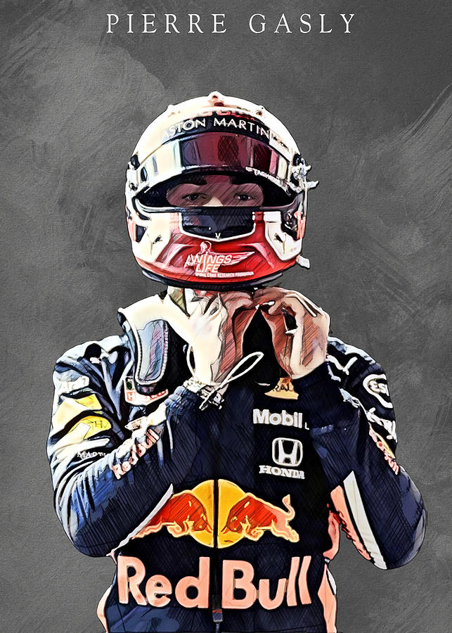 Pierre Gasly Poster PADA GROUP Tapestry - Textile by Susan Duran - Fine Art America