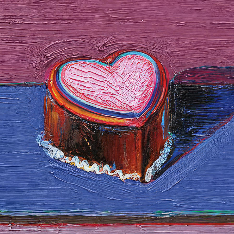 Pink Dessert - Wayne Thiebaud Painting by Wayne Thiebaud - Fine Art America