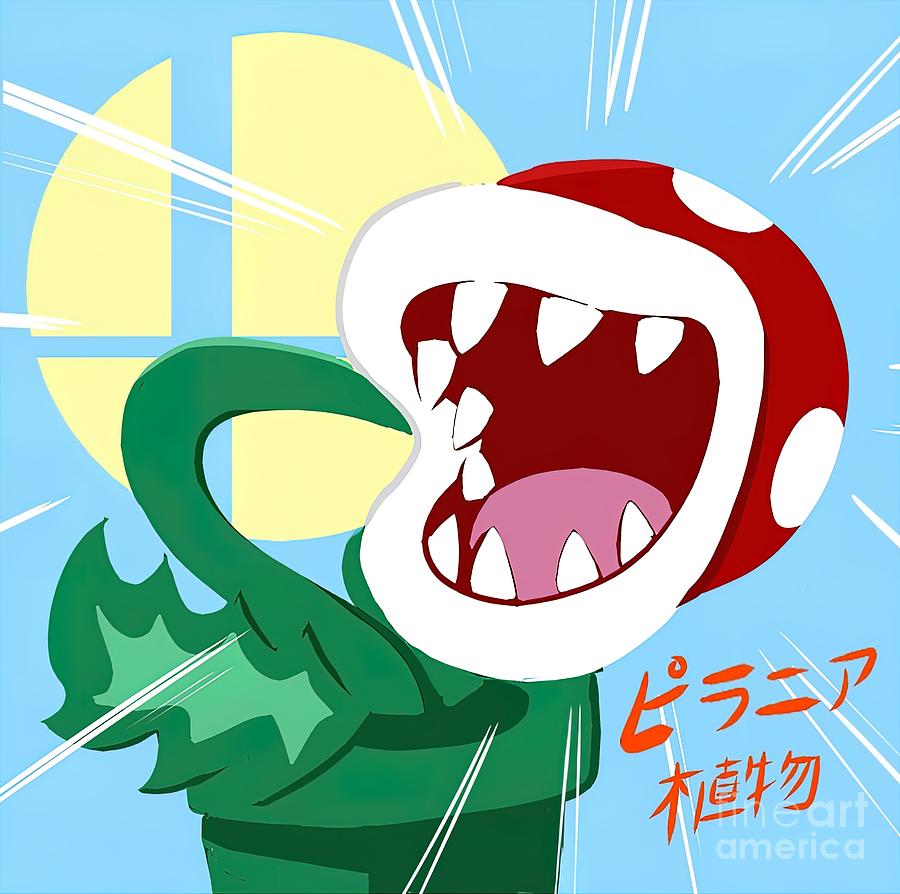 Piranha Plant in Smash Painting by Finley Cooper | Pixels