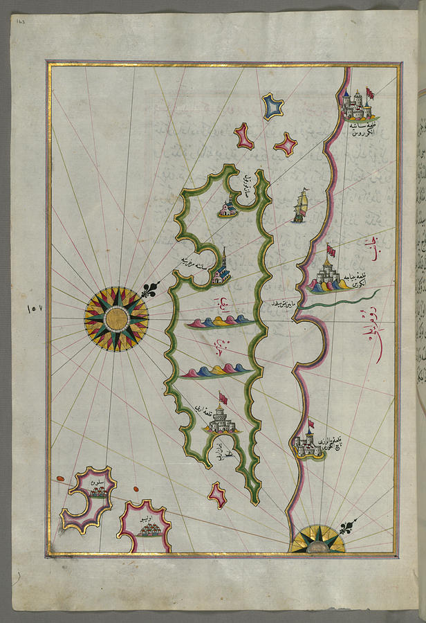 Piri Reis - Map of the Island of Rab - Walters W658163A - Full Page ...