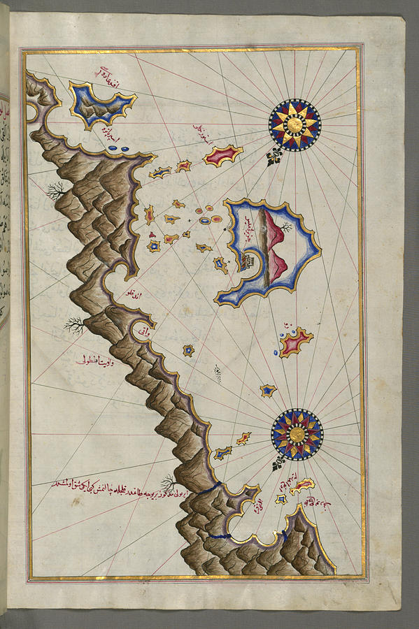 Piri Reis - Map of Unidentified Islands Off the Southern Anatolian ...