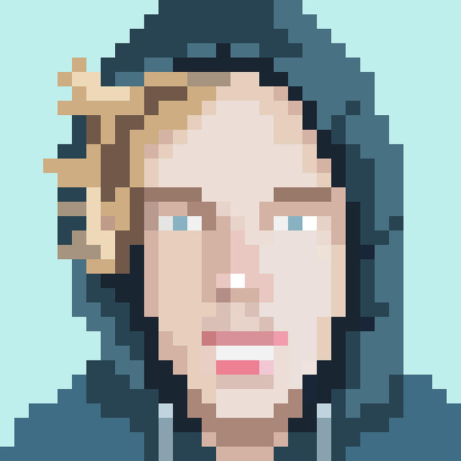Pixel art portrait of 0day - famous Pentester and Hacker Digital Art by ...