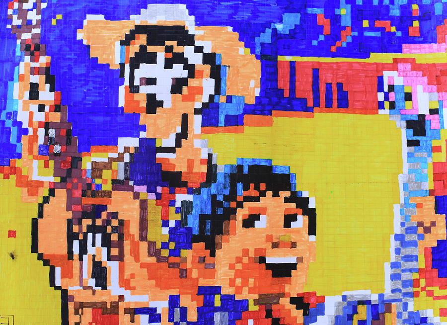 Coco Pixel Art – Pixel Art Dessin A Imprimer – LIHS
