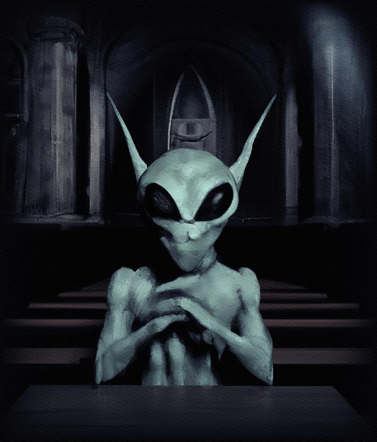 Pixie Alien Painting by Esoterica Art Agency - Fine Art America