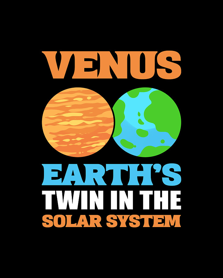 Planet Venus Earths Twin In The Solar System Digital Art by Alessandra ...