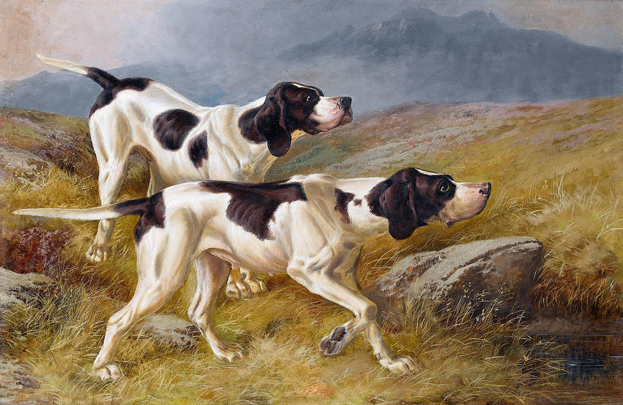 Pointers Painting by Yuri Karminsky - Fine Art America