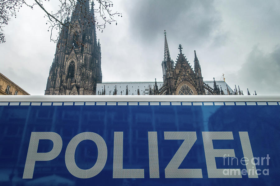 Police At Cologne Cathedral Photograph By Jannis Werner Pixels