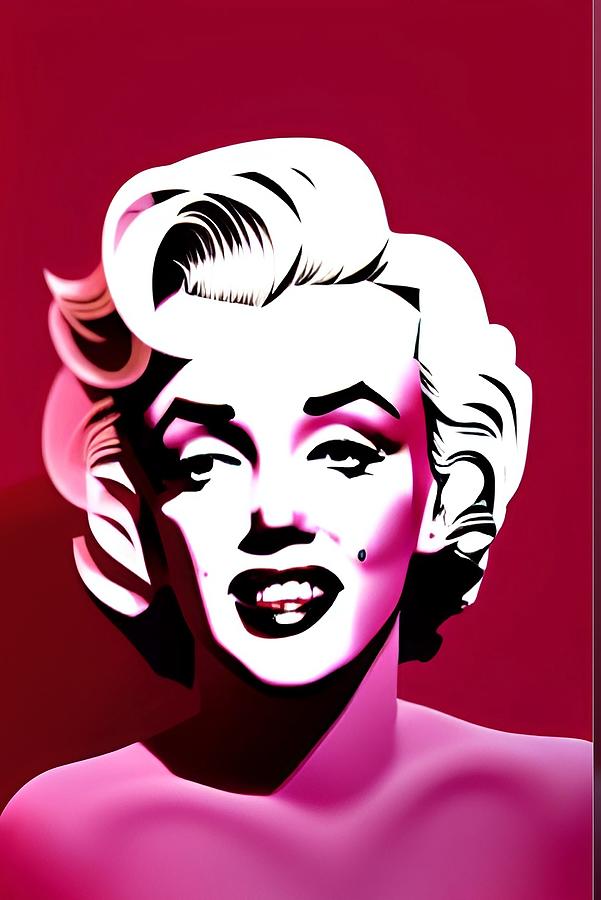 Pop Art Marylin Monroe 08 Digital Art By Gerald Pfister Fine Art America