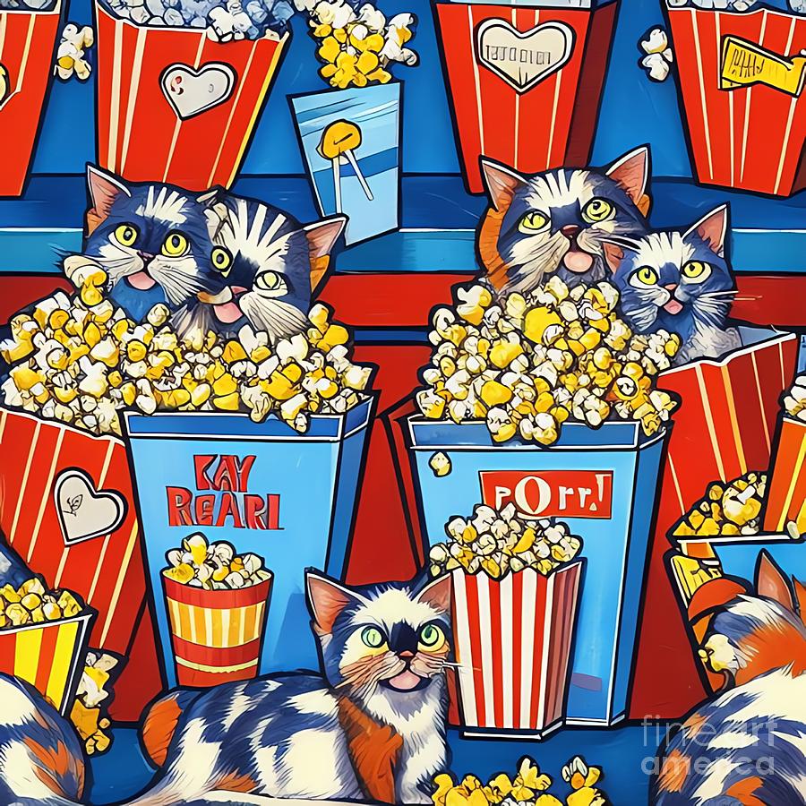 Popcorn Time Digital Art by Debra Miller - Fine Art America