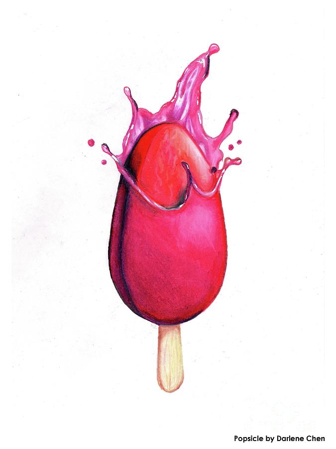 Popsicle Drawing by Darlene Chen - Pixels