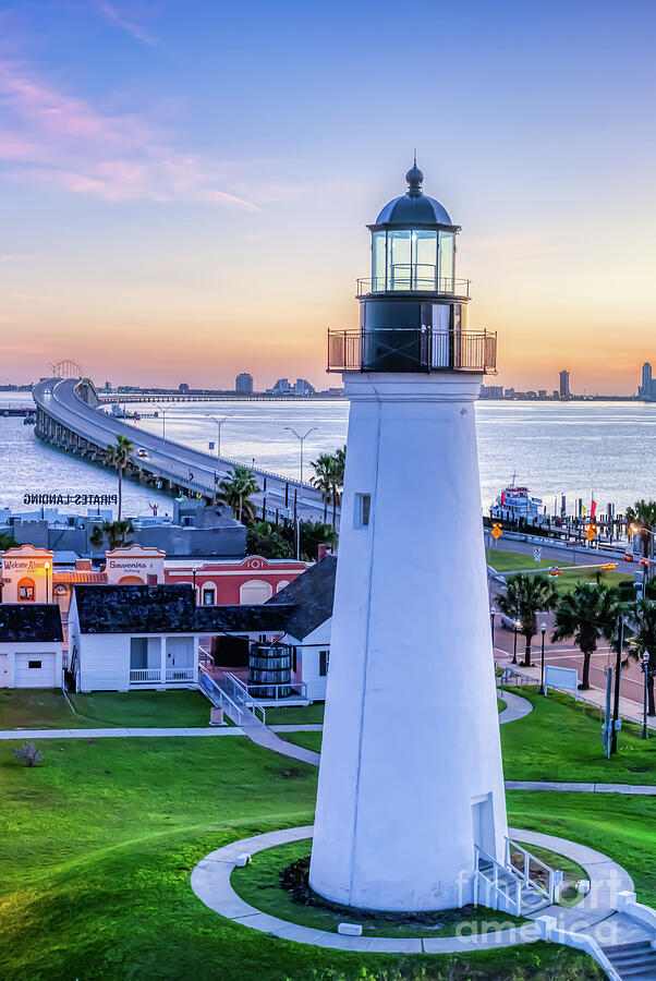 Port Isabel Lighthouse Pre-Dawn Vertical Photograph by Bee Creek ...