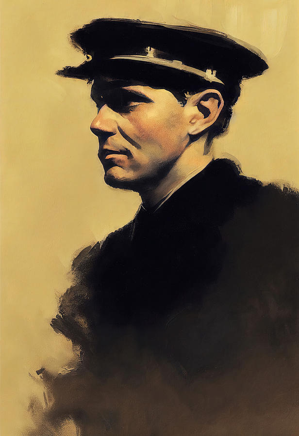 Portrait of a Detective, 05 Painting by AM FineArtPrints - Fine Art America