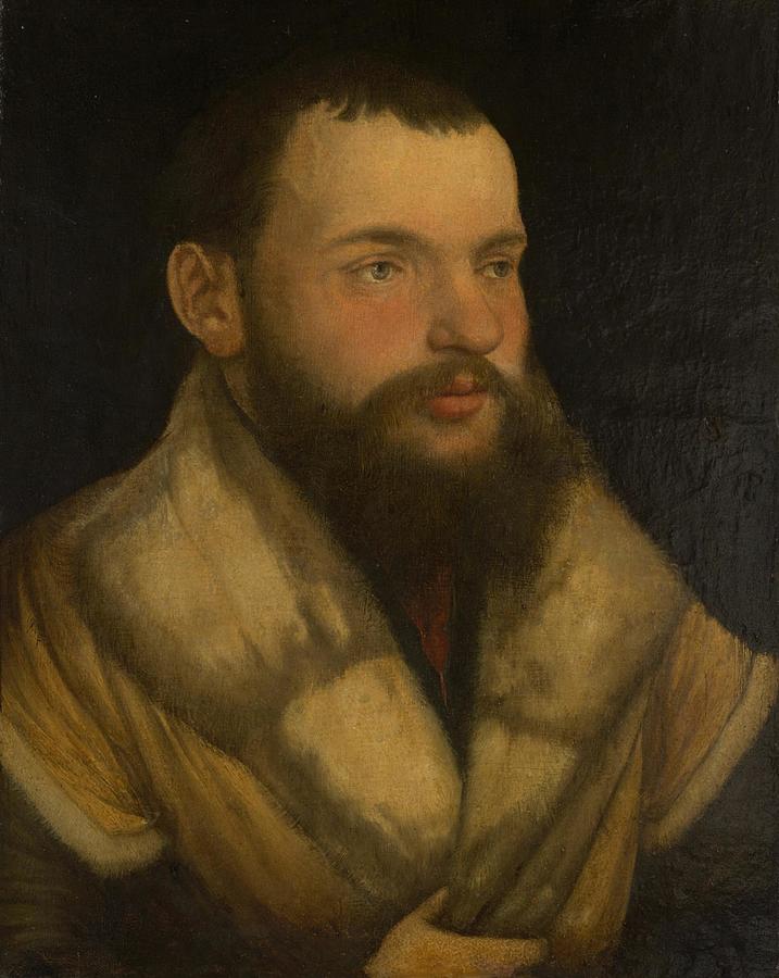 Portrait of a Man Drawing by Martin Schaffner German | Fine Art America