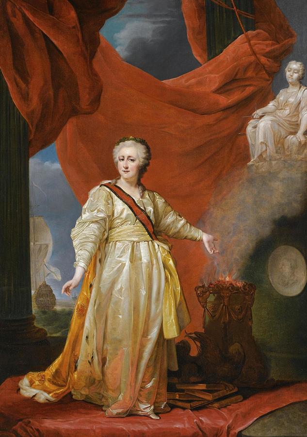 Portrait Of Catherine The Great As Legislator In The Temple Of The ...