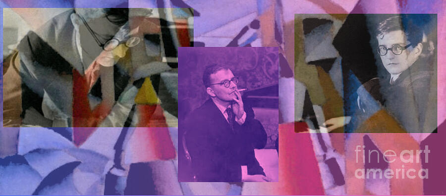 Portrait of Dmitry Shostakovich Digital Art by Diane Hocker - Fine Art America