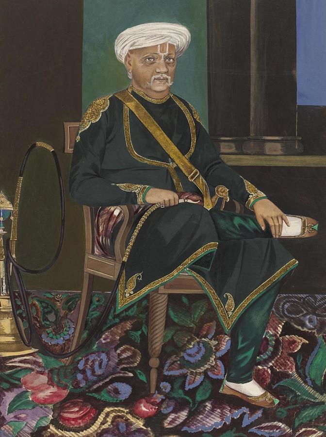 Portrait of Thakur Bhoj Raj Singh Drawing by Gopal - Fine Art America