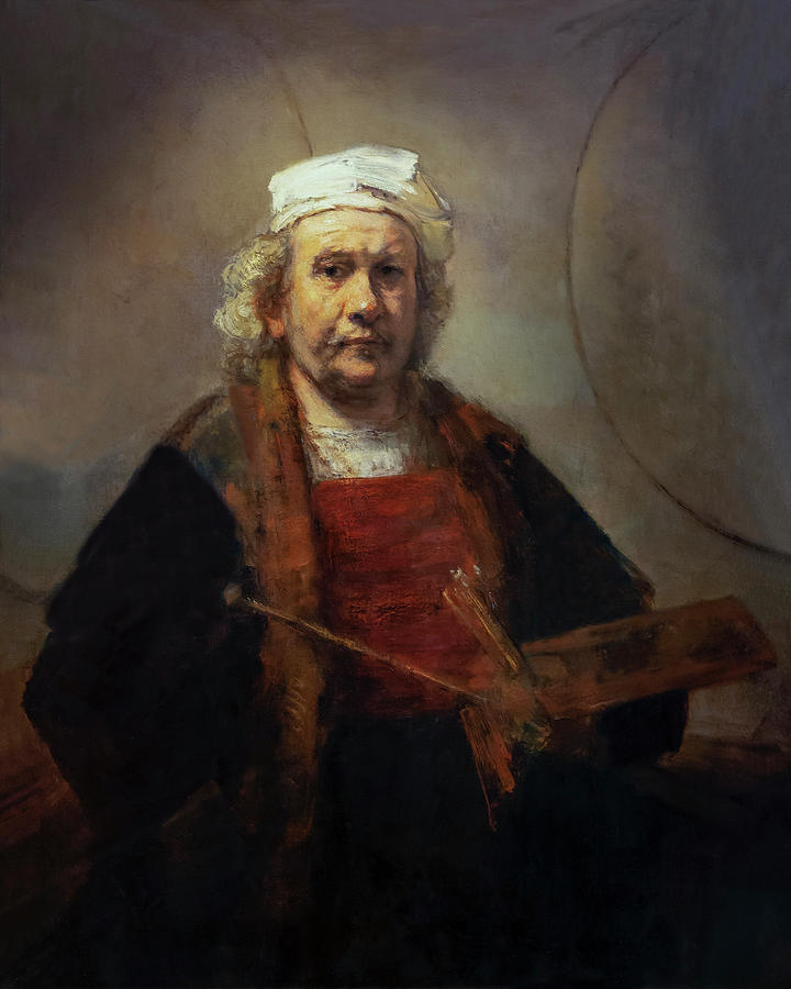 Portrait of the Artist, with Two Circles, circa 1665 Photograph by ...