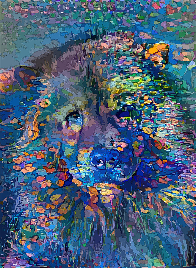 Portrait of the Chow Chow. Spring impressionism. Mixed Media by Dmitry ...