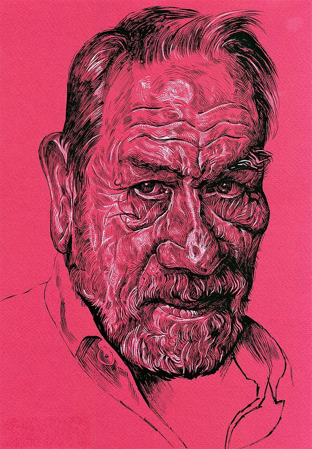 Portrait of the legendary American actor Tommy Lee Jones Drawing by ...