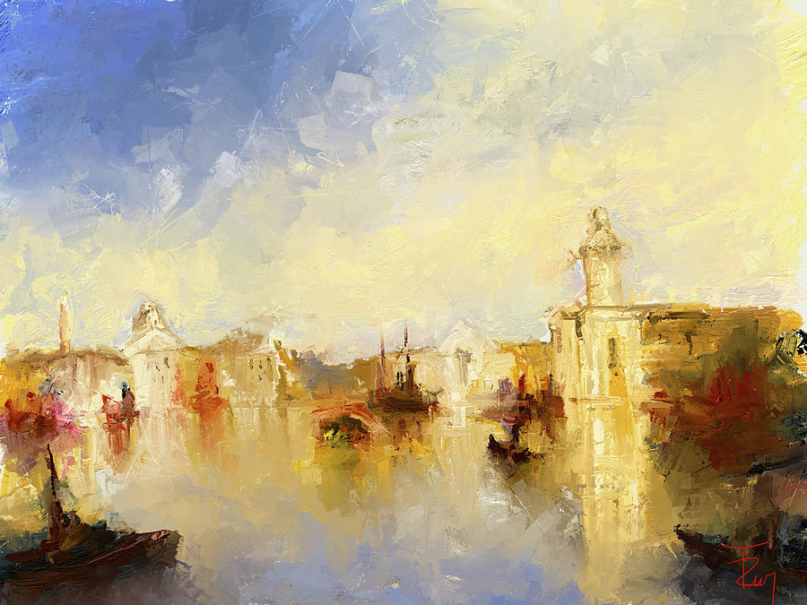 Practicing Turner Painting by Theresa Ruby - Pixels