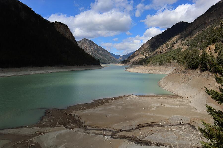 Pre-Melt Water Levels - Carpenter Lake Reservoir Photograph by Ian ...