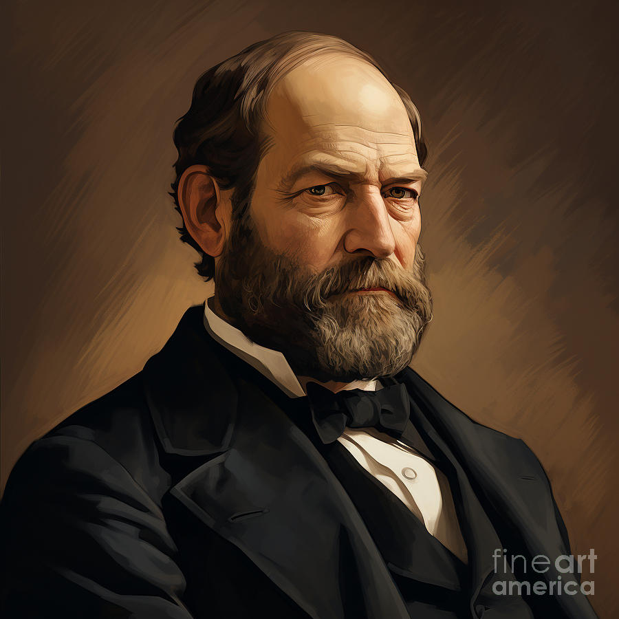 President James Garfield Digital Art by Devon Watkis - Fine Art America