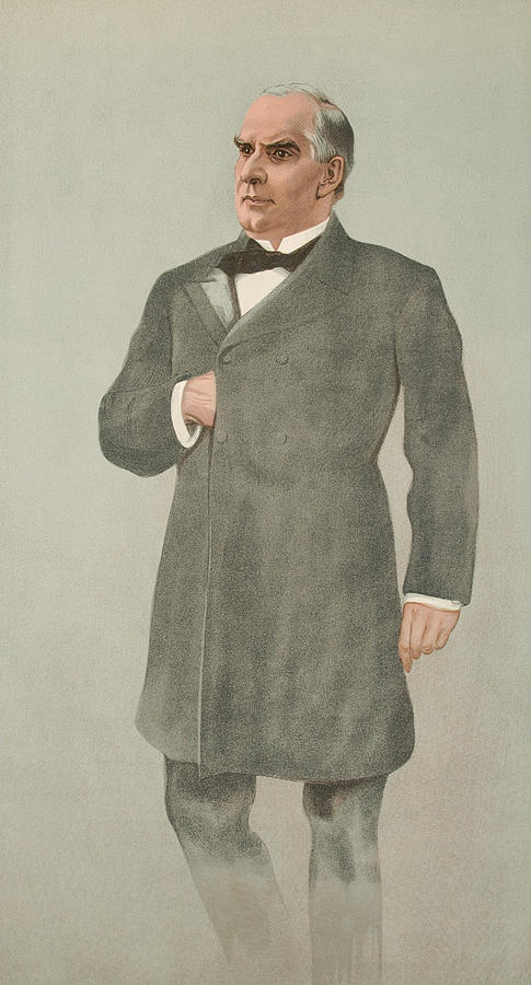 President William McKinley Caricature - 1899 Drawing by War Is Hell ...