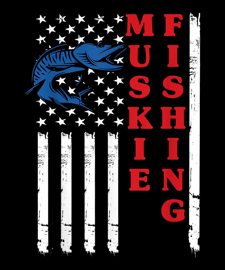 Pretty Good Beautiful Muskie Fishing Muskellunge Fisherman Retro ...