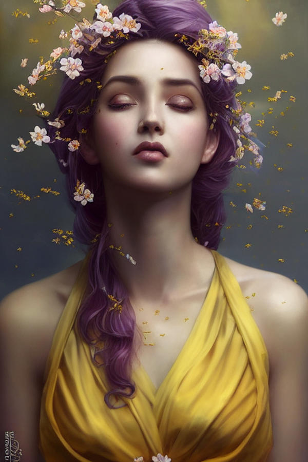 Princess of Spring Digital Art by Bart Hugo Knight - Fine Art America