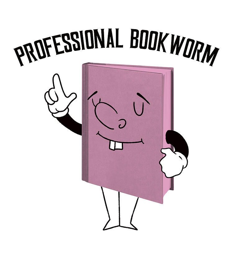 Professional Bookworm Book Reader Library Digital Art by Fuzius - Fine ...